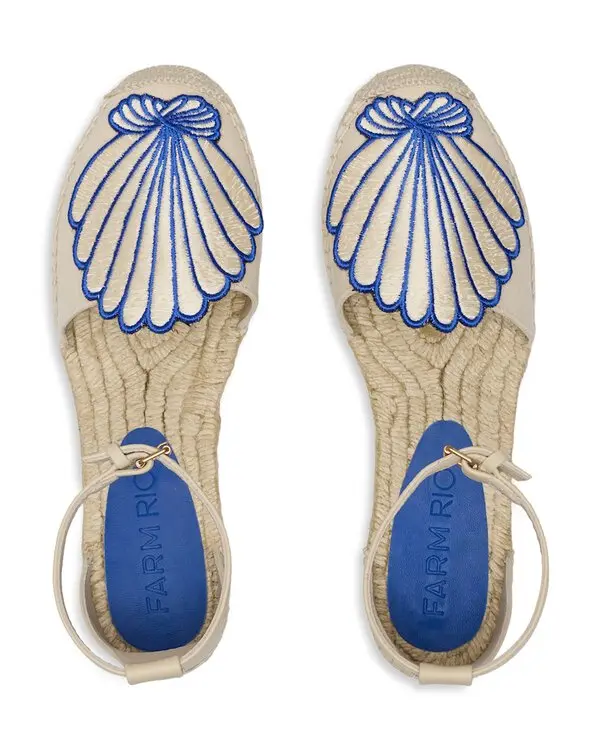 Farm Rio Shell Espadrille Sandals