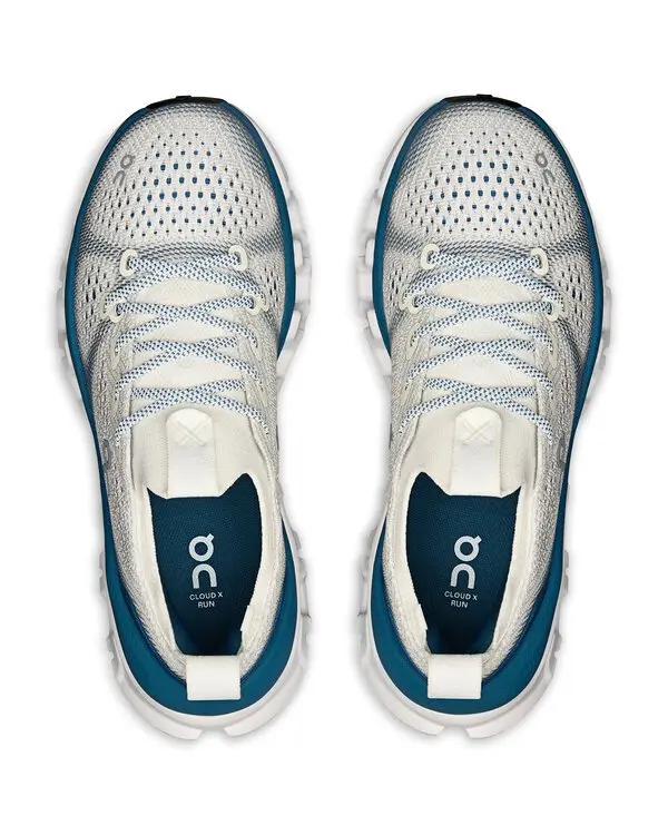 On Cloud X Tempo Running Sneakers - Ivory/storm