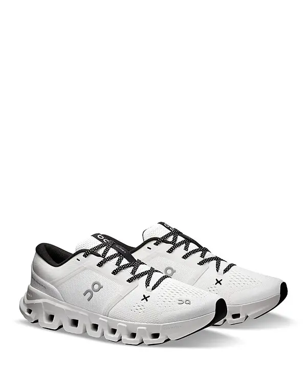 On Cloud X Running Sneakers - White/black