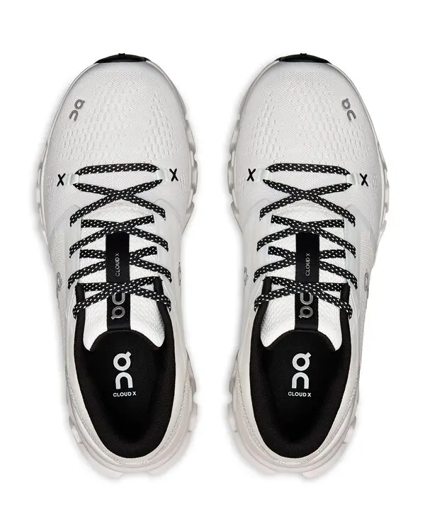On Cloud X Running Sneakers - White/black