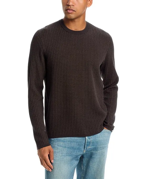 Rag & Bone Harvey Ribbed Crewneck Sweater - Brown