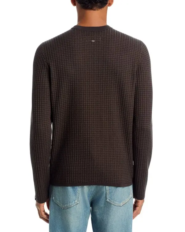 Rag & Bone Harvey Ribbed Crewneck Sweater - Brown