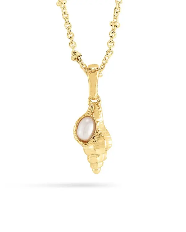 ANABEL ARAM Milos Freshwater Pearl Shell Charm
