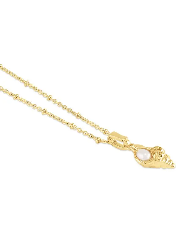 ANABEL ARAM Milos Freshwater Pearl Shell Charm