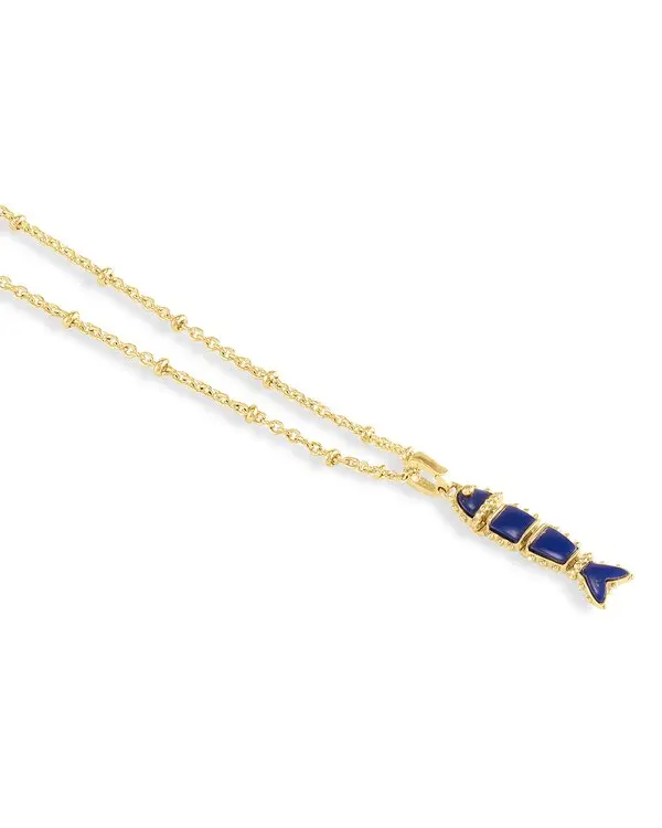 ANABEL ARAM Milos Stone Fish Charm - Lapis