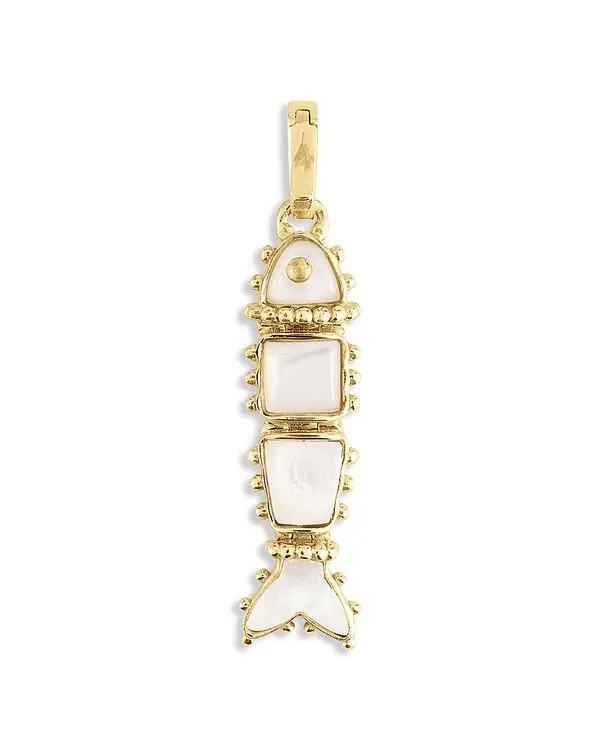 ANABEL ARAM Milos Stone Fish Charm - Pearl