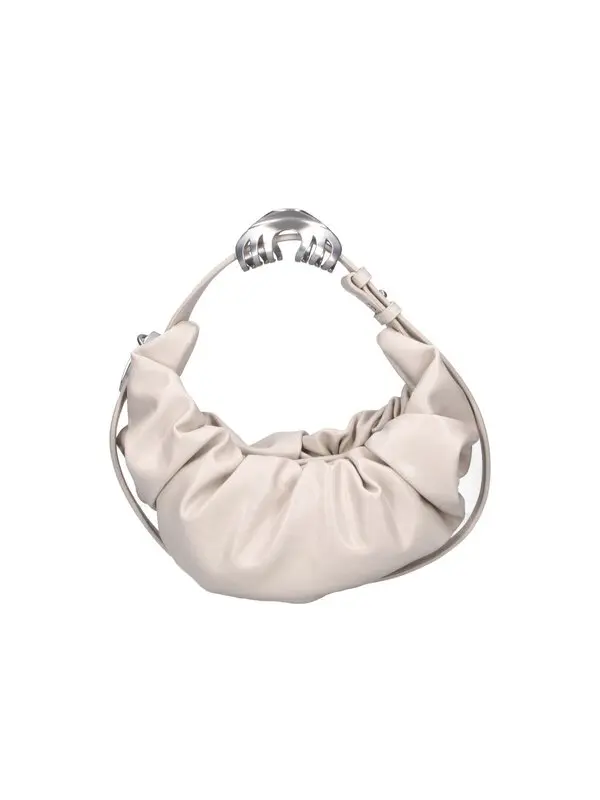 DIESEL® Ruched Shoulder Bag With Metallic Handle