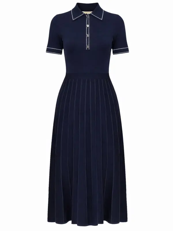 Michael Kors Slim Fit Knit Polo Shirt Dress