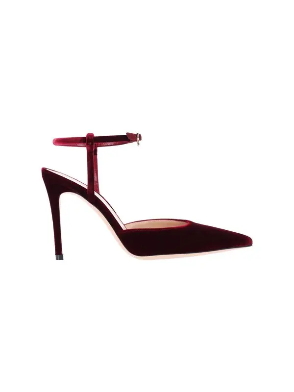 GIANVITO ROSSI Sculpted Heeled Pumps - Red