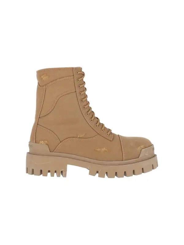 Balenciaga Cotton Boots - Brown