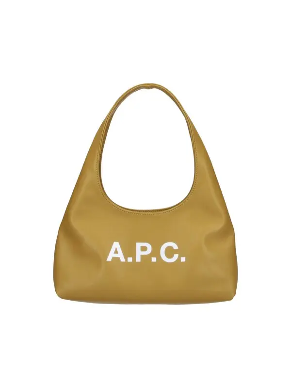 A.p.c. Modern Minimalist Shoulder Bag - Green