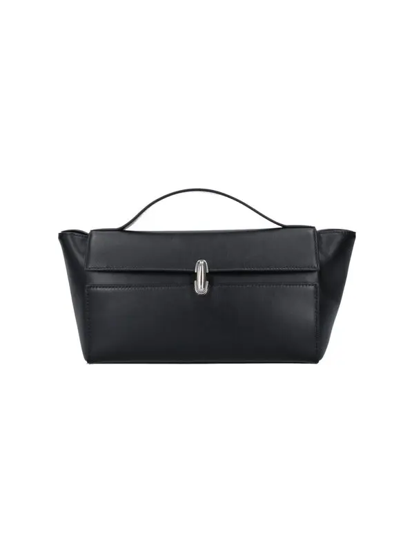 Savette Calfskin Shoulder Bag - Black
