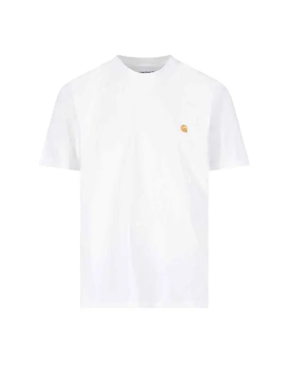 Carhartt Work In Progress Classic Logo Cotton T-shirt For - White