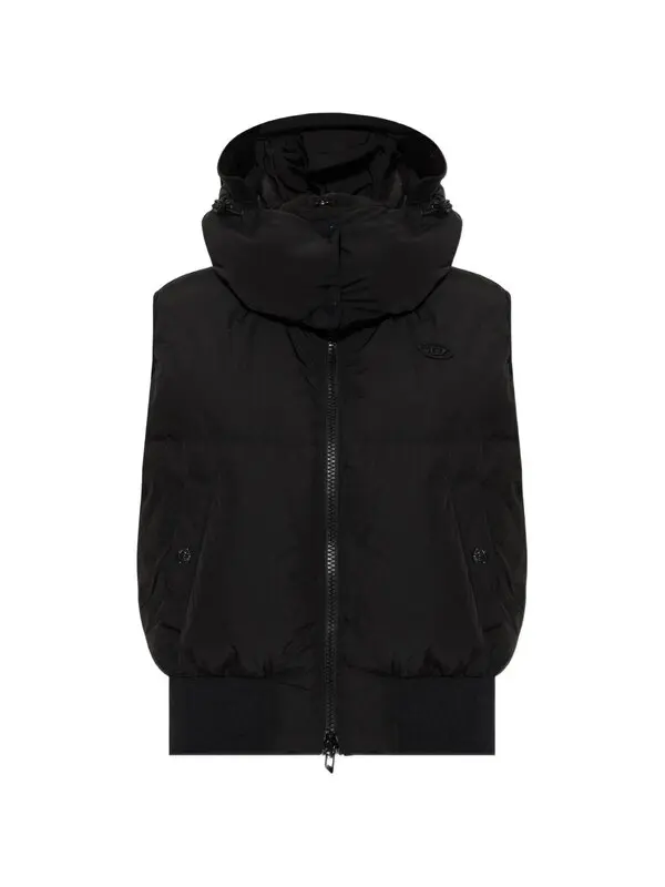 DIESEL® Down Vest With Drawstring Hood
