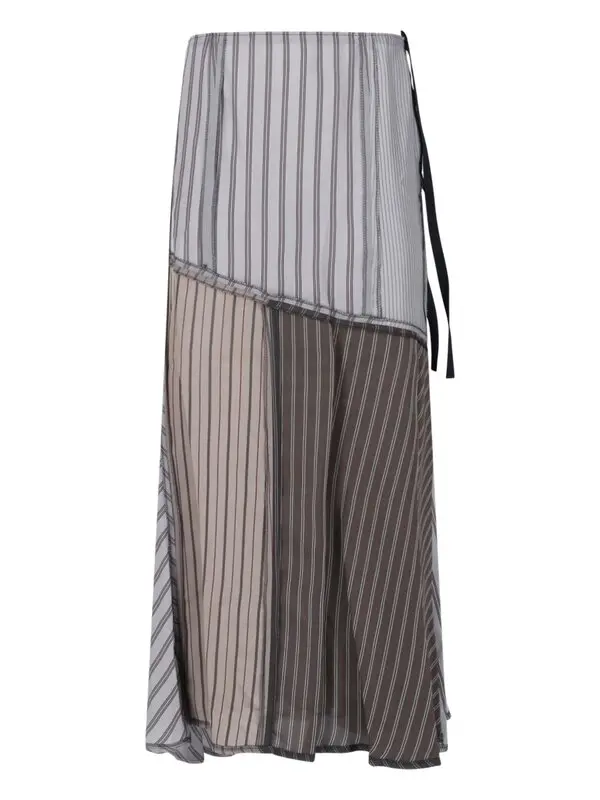 MAISON MARGIELA 100% Cupro Skirt - Grey
