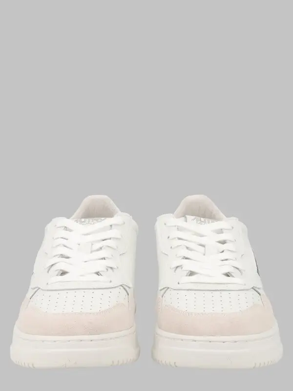 AUTRY Low-top Leather Sneakers With Perforated Detailing - Multicolour