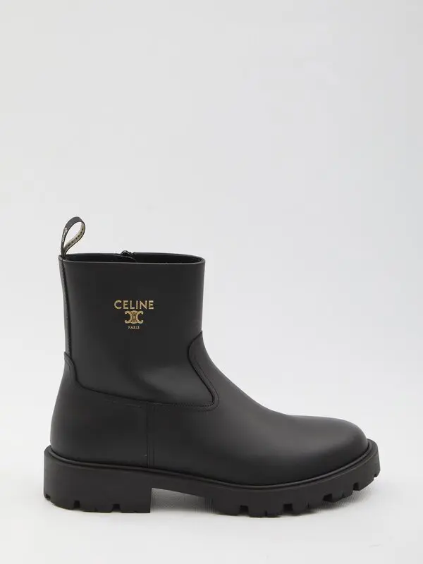 Celine Margaret High Boot In Calfskin