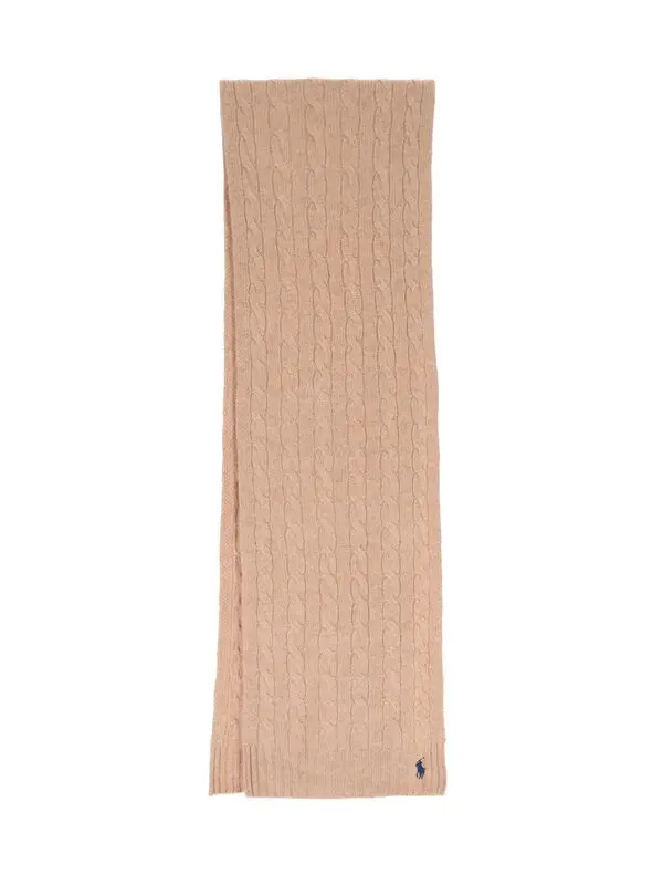 Polo Ralph Lauren Wool-cashmere Scarf - Beige