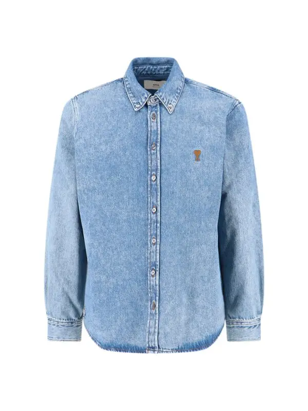AMI Paris 100% Cotton Button-up Shirt