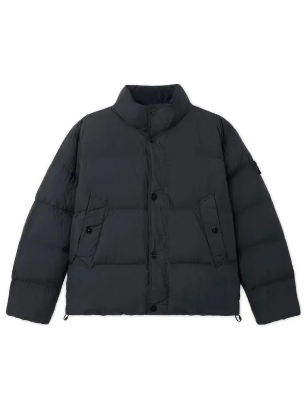 Stone Island Padded Stand-up Collar Jacket - Nero
