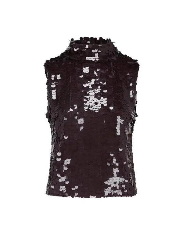 PAROSH Stretch Polyamide Mini Top