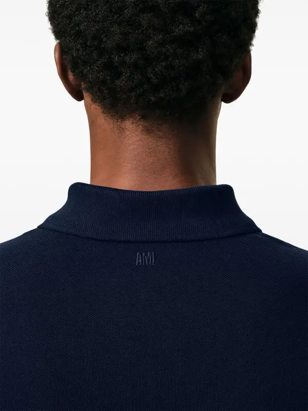 AMI Paris De Coeur Cotton Polo Shirt