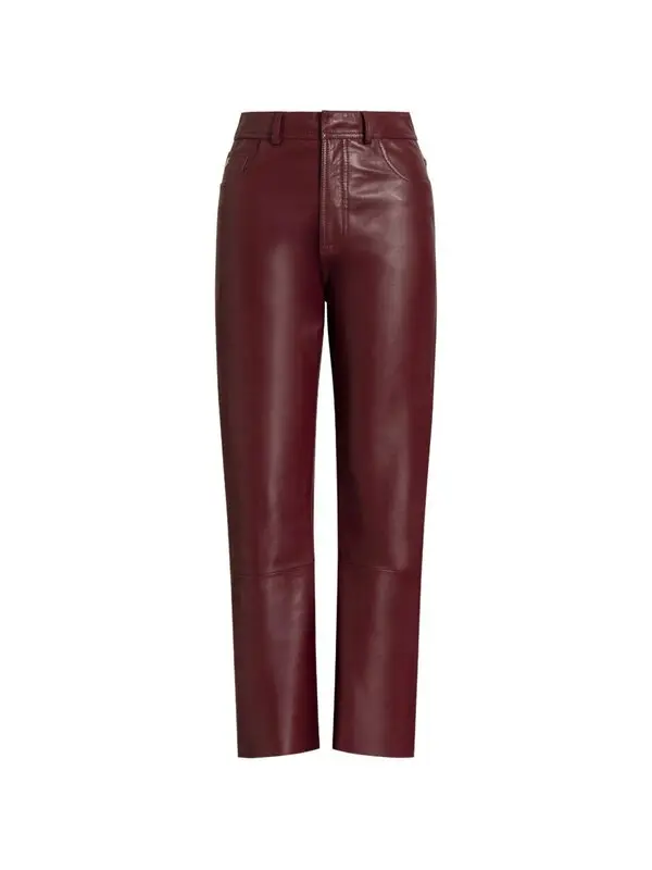 Alberta Ferretti Faux Leather Trousers
