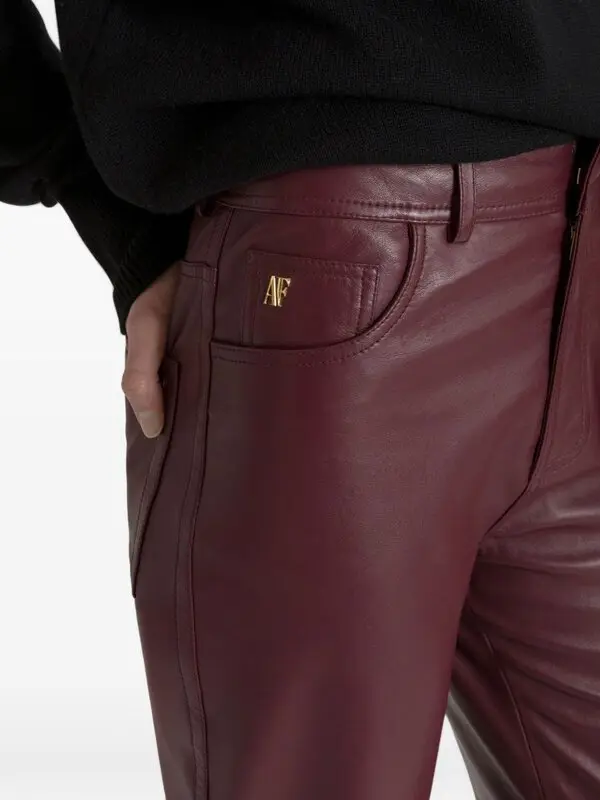 Alberta Ferretti Faux Leather Trousers