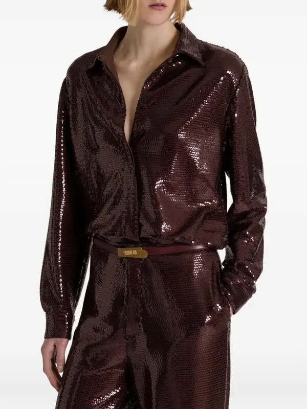 Alberta Ferretti Sequined Shirt