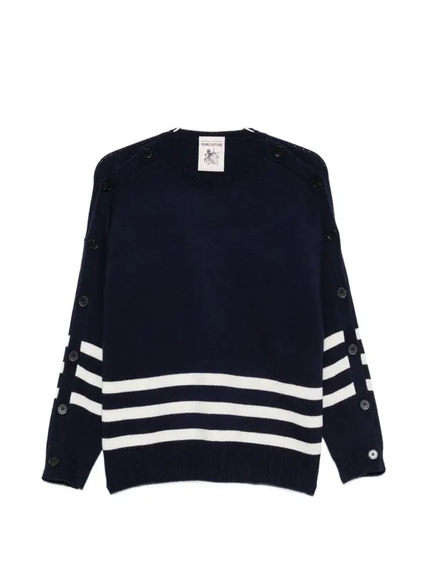 SEMICOUTURE Zena Wool Jumper - Blue