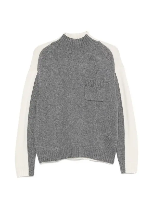 SEMICOUTURE Winnie Cashmere Sweater - Grey