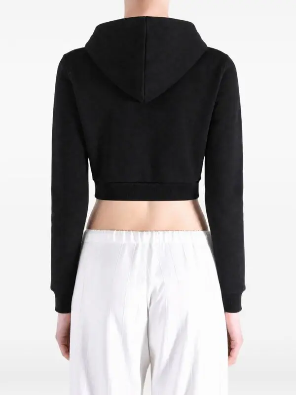 Balenciaga Cotton Cropped Sweatshirt