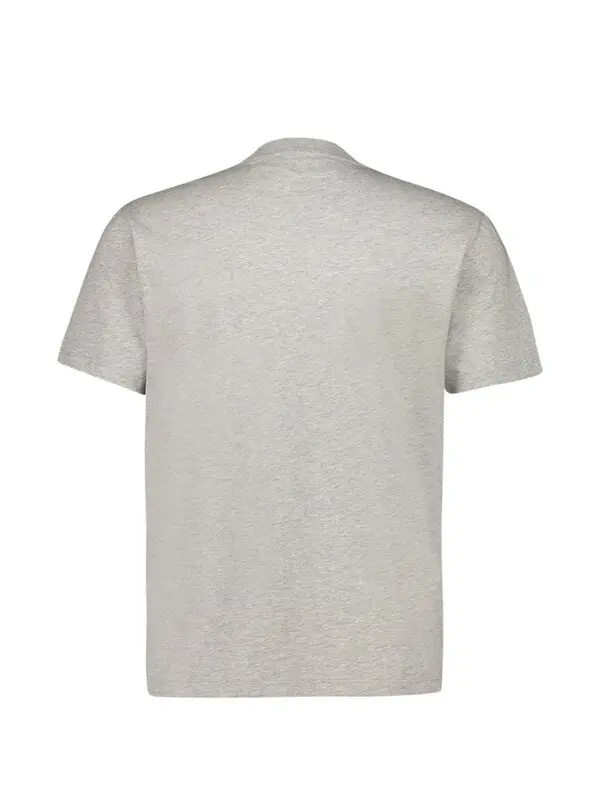 AMI Paris De Coeur Cotton T-shirt - Grey