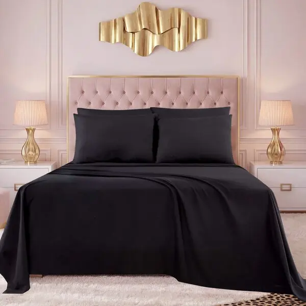Juicy Couture Microfiber Sheet Set With Extra Pillowcases