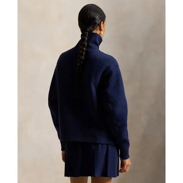 Ralph Lauren Cable-quilted Quarter-zip