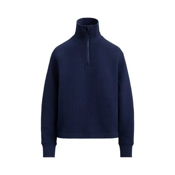 Ralph Lauren Cable-quilted Quarter-zip