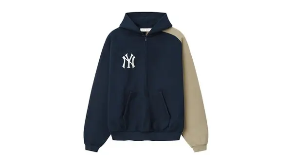 Fear Of God Yankees Raglan Half Zip Sport Hoodie - Multicolor