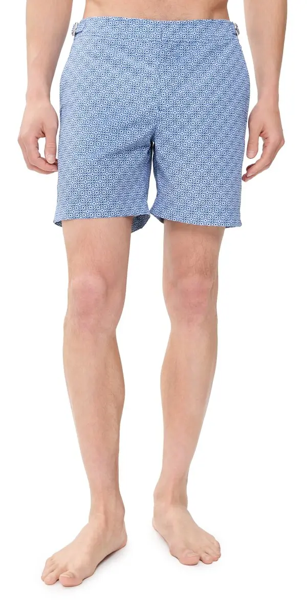 Orlebar Brown Bulldog Portico Swim Trunks 5.5 - Aero Blue