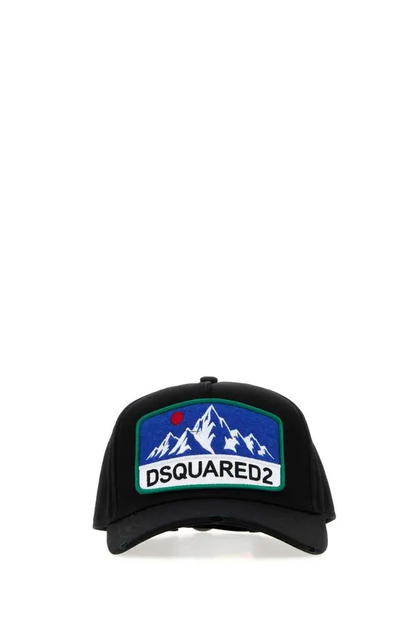 Dsquared2 Gabardine Baseball Cap - Black