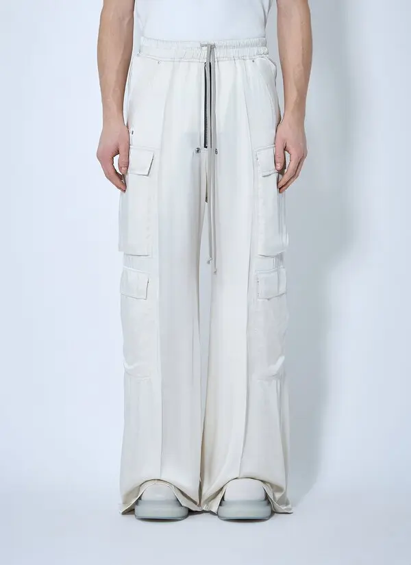 Rick Owens Belas Satin Cargo Pants