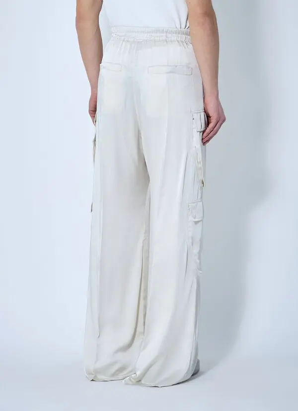 Rick Owens Belas Satin Cargo Pants