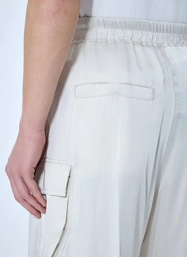Rick Owens Belas Satin Cargo Pants