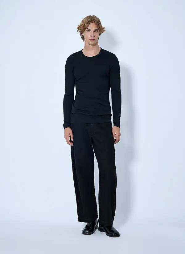 LEMAIRE Long Sleeve Ribbed Tee