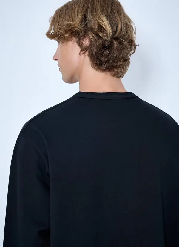 LEMAIRE Boxy Long Sleeve Tee - Black