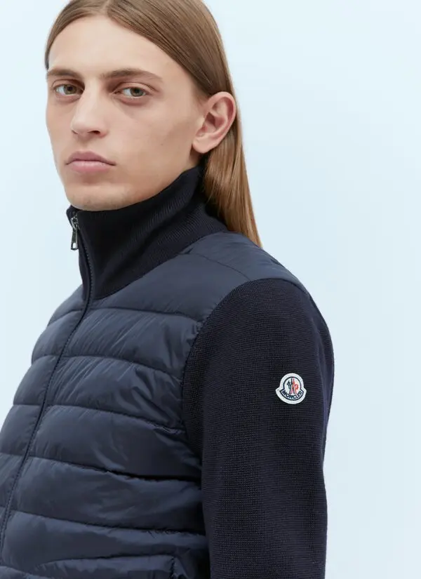 Moncler Logo Patch Zip-up Cardigan