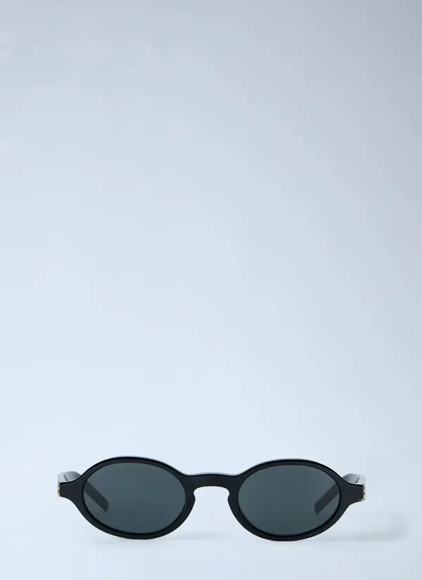 Saint Laurent Oval Frame Sunglasses - Black