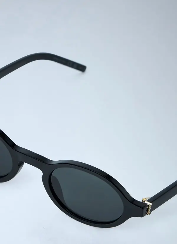 Saint Laurent Oval Frame Sunglasses - Black