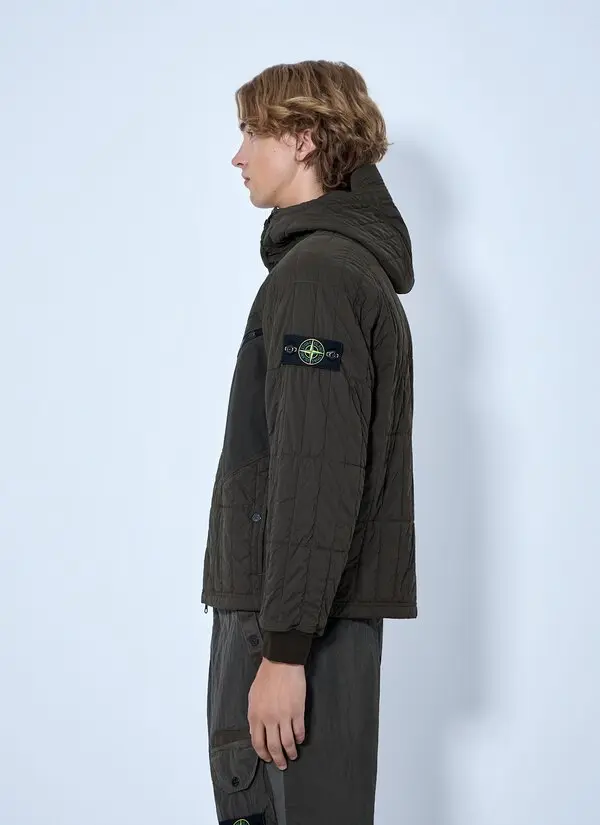 Stone Island Quilted Hooded Jacket