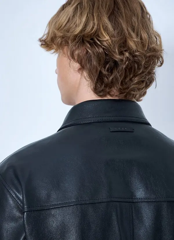Marni Leather And Suede Panel Jacket