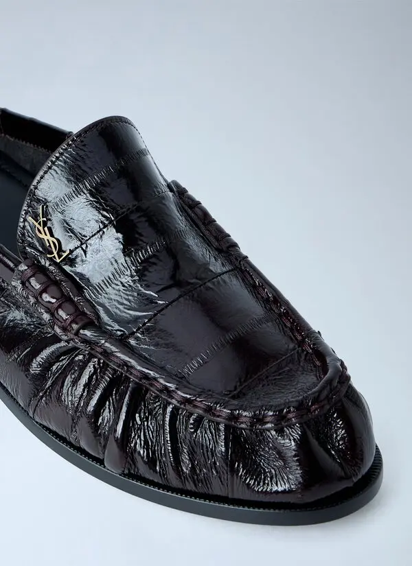 Saint Laurent Le Loafer Mules In Patent Leather - Multicolor